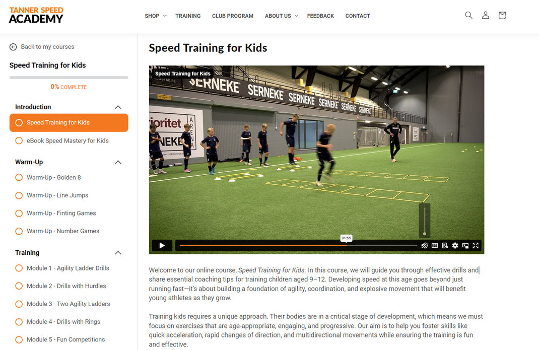 Speed Training for Kids – Tanner Speed Academy